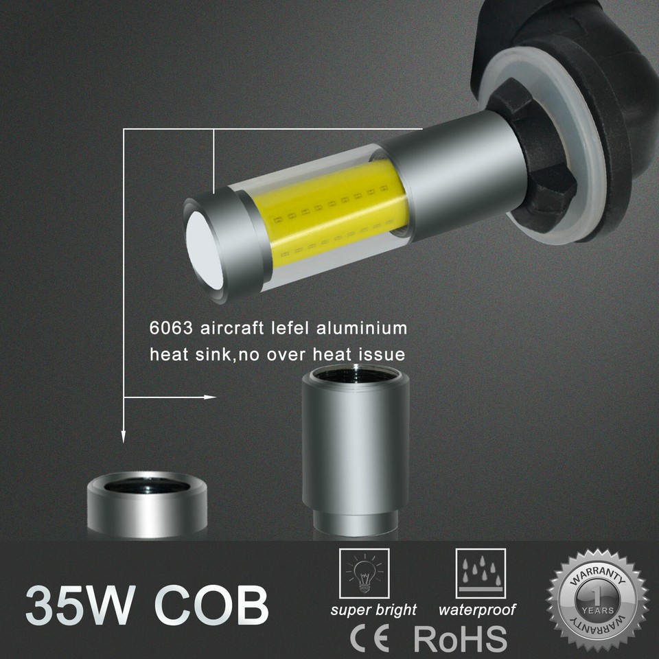 Alla Lighting LED ICE Blue Color 881 894 Driving Light Bulb Fog Light ...