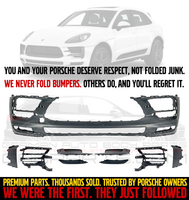 Porsche Macan 2019-22 Premium Front Bumper Cover End Trims Moldings ...