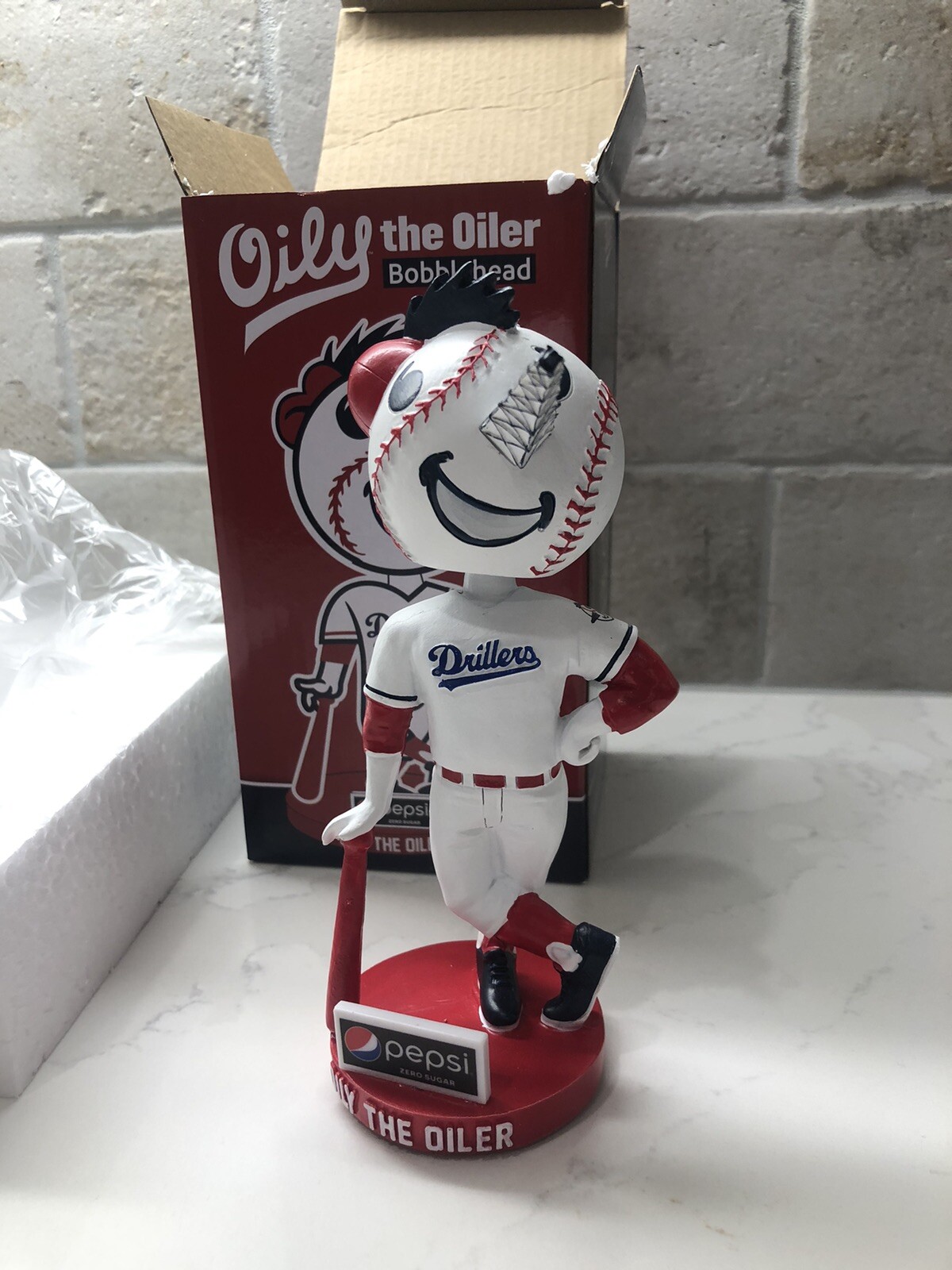 Oily Bobblehead Tulsa Drillers, Texas League, Rangers AA Mascot | eBay