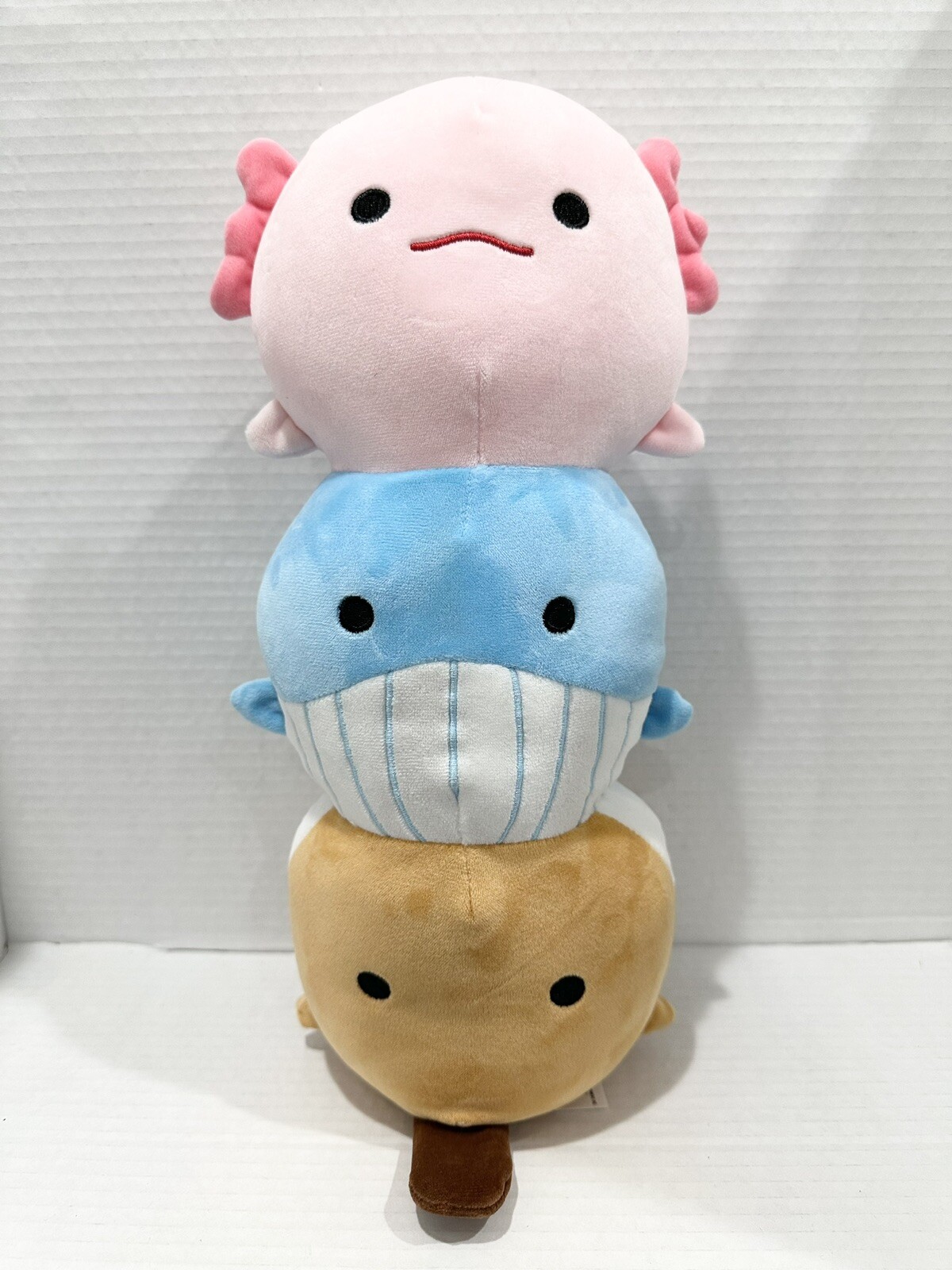 Takashoji Japanese Dango 16” Plush Axolotl Blue Whale Clownfish | eBay