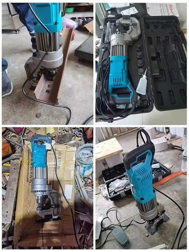 Portable Electric Hydraulic Punching Machine 10mm Angle Strong Power ...