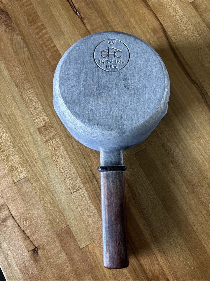 Vtg Magnalite GHC Country Collection Aluminum Saucepan Wood Handle 1 Qt ...