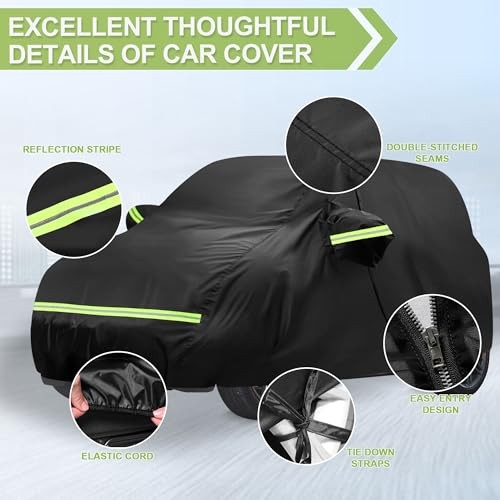For Smart Fortwo 2007-2018 Waterproof Car Cover All Weather with Door ...