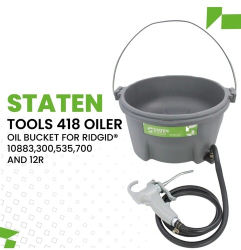 Staten Tools 418 Oiler Oil Bucket for RIDGID® 10883 300 535 700 12R | eBay