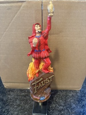 AB Faust Fire man torch RARE Beer Tap Handle Budweiser Bud Devil ...