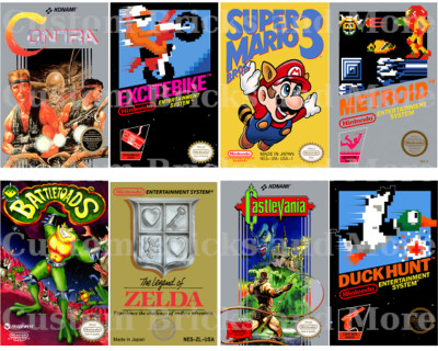 Custom LEGO Cartridge Labels Stickers for LEGO NES 71374 MOC CHOOSE ...