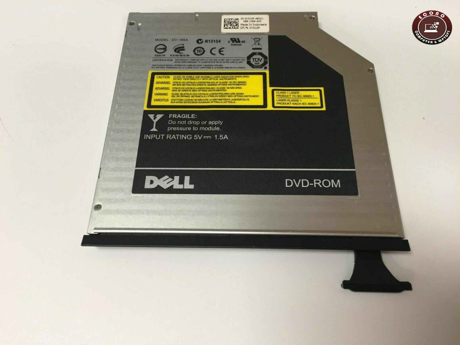 Dell Latitude E6400 Laptop DVD ROM Optical Drive 0Y310P MODEL DV-18SA ...