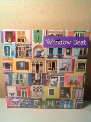 1000 Pcs Window Seat Puzzle Featuring a Variety of Windows and Cats by ...