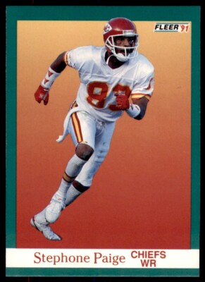 1991 Fleer Stephone Paige . Kansas City Chiefs #97 | eBay