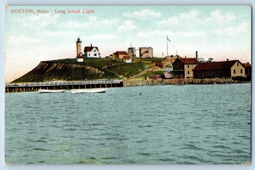 c1910 Boston Massachusetts Long Island Light Vintage Postcard ...