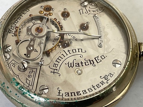 2nd yr 1894 #3892 Hamilton 935 model Hamilton display case 17j 18s ...