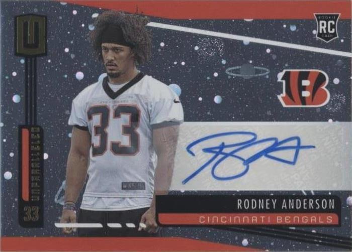 2019 Panini Unparalleled - Rookie Rodney Anderson #283 Cosmos ...