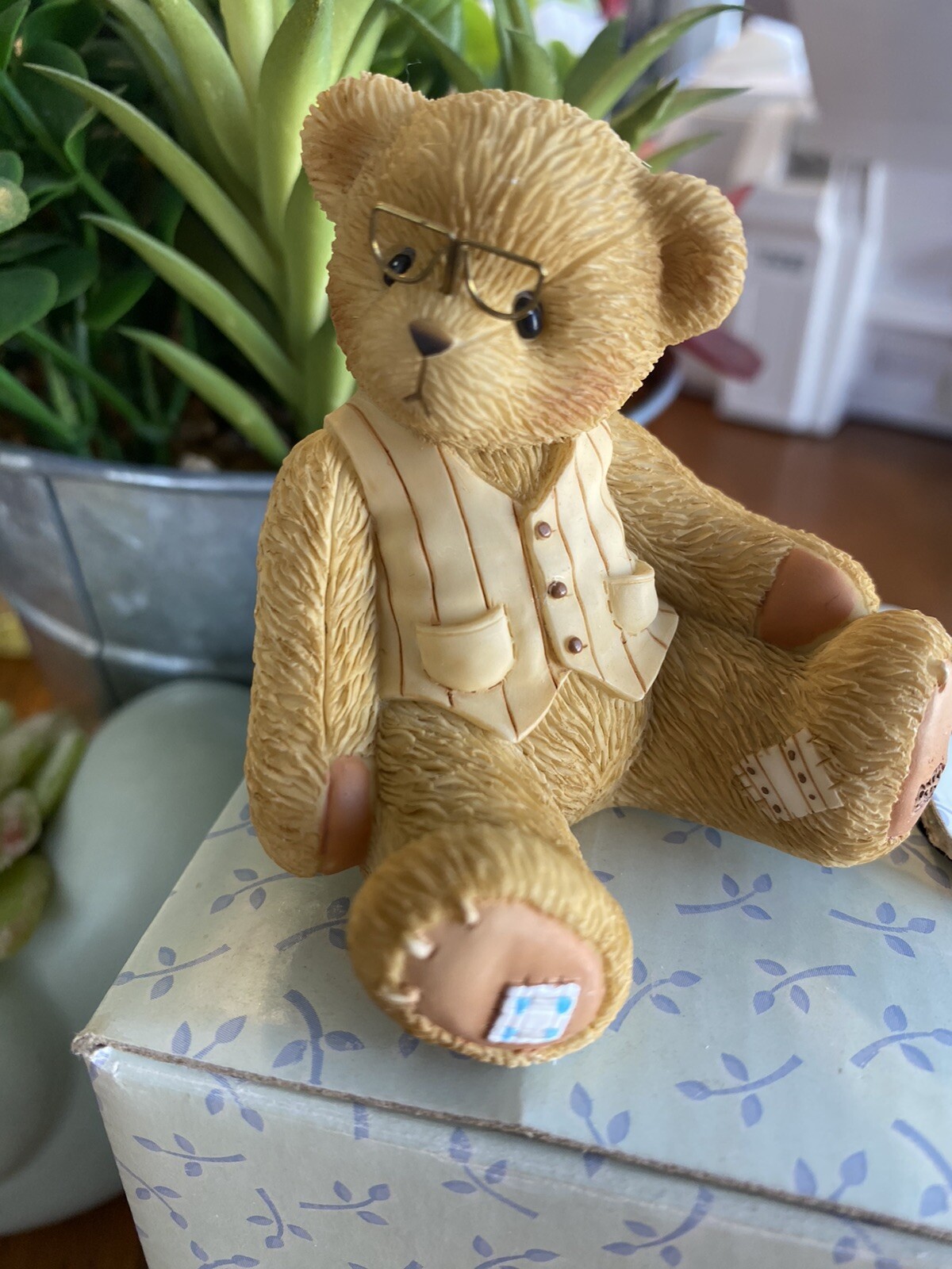 NEW IN BOX Cherished Teddies Grandpas Share Lots Of Love Grandfather ...