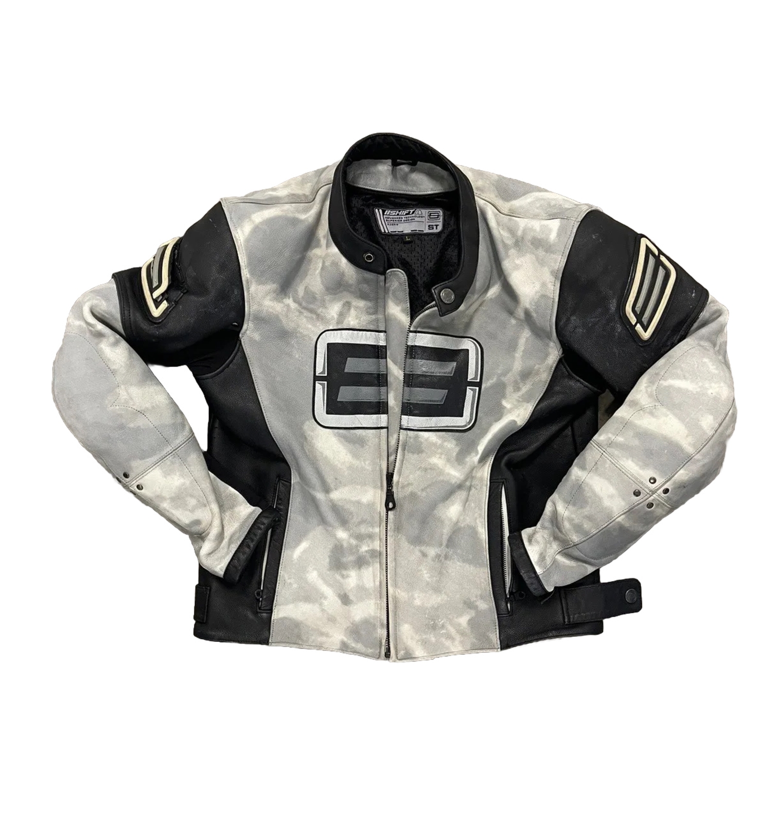 Genuine Shift Motorcycle Street Leather Jacket. Size L - Gem