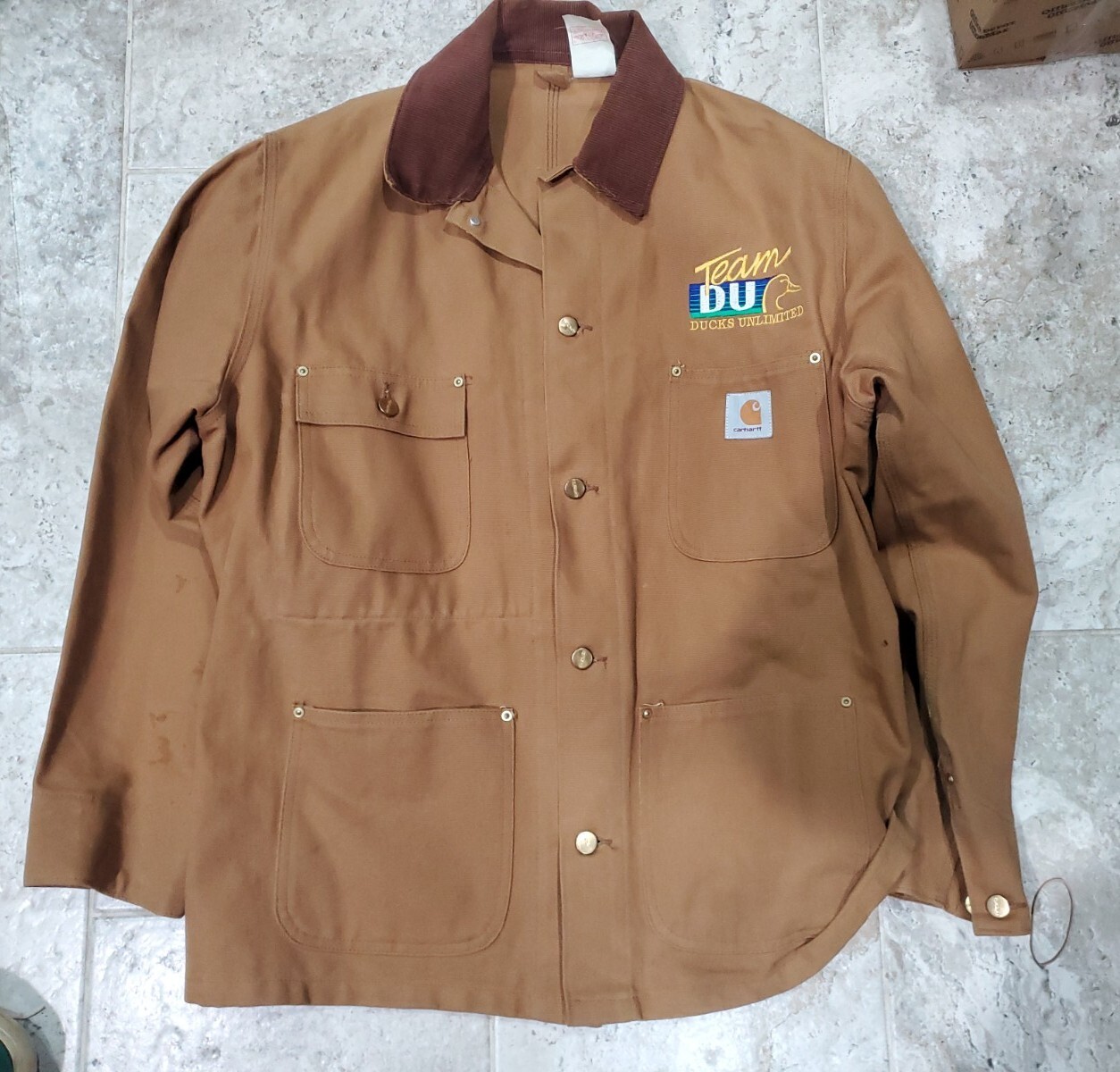 RARE GORGEOUS VINTAGE Carhartt Brown Duck Jacket Men'… - Gem