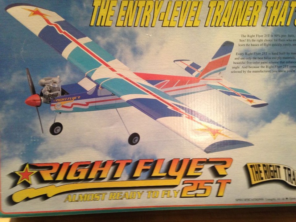 Global Hobbies Right Flyer 25T RC Airplane ARF Kit. | eBay