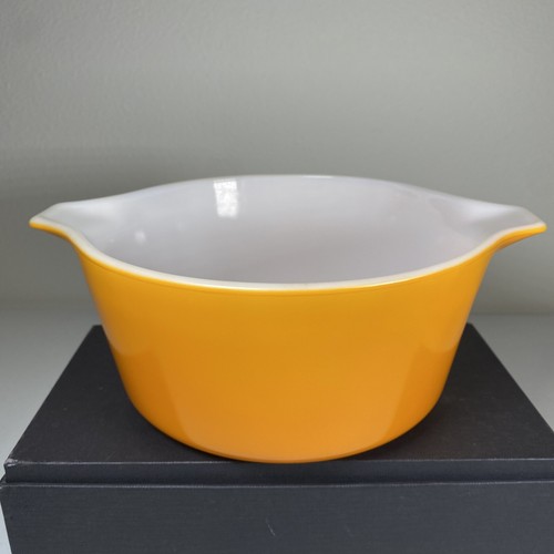 Vintage Pyrex 474-B Handled Casserole 1 1/2 Qt Orange | eBay