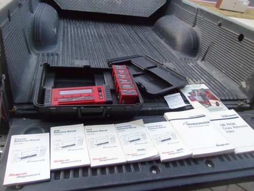Snap-On MT2500 Diagnostics Scanner Scan Tool 6 Cartridges asian n gm ...