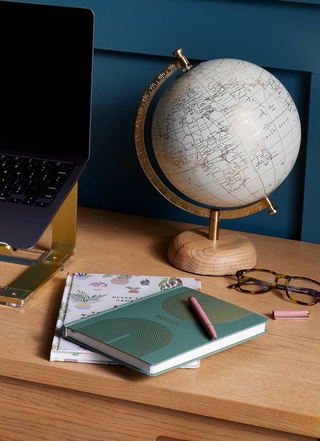 College Ruled Linen Journal Aqua Green-Blue, Lined, Threshold Notebook ...