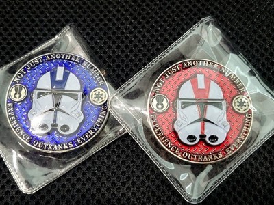 STAR WARS Clone Commander Coins - Clone Wars Stormtrooper 501st Legion ...
