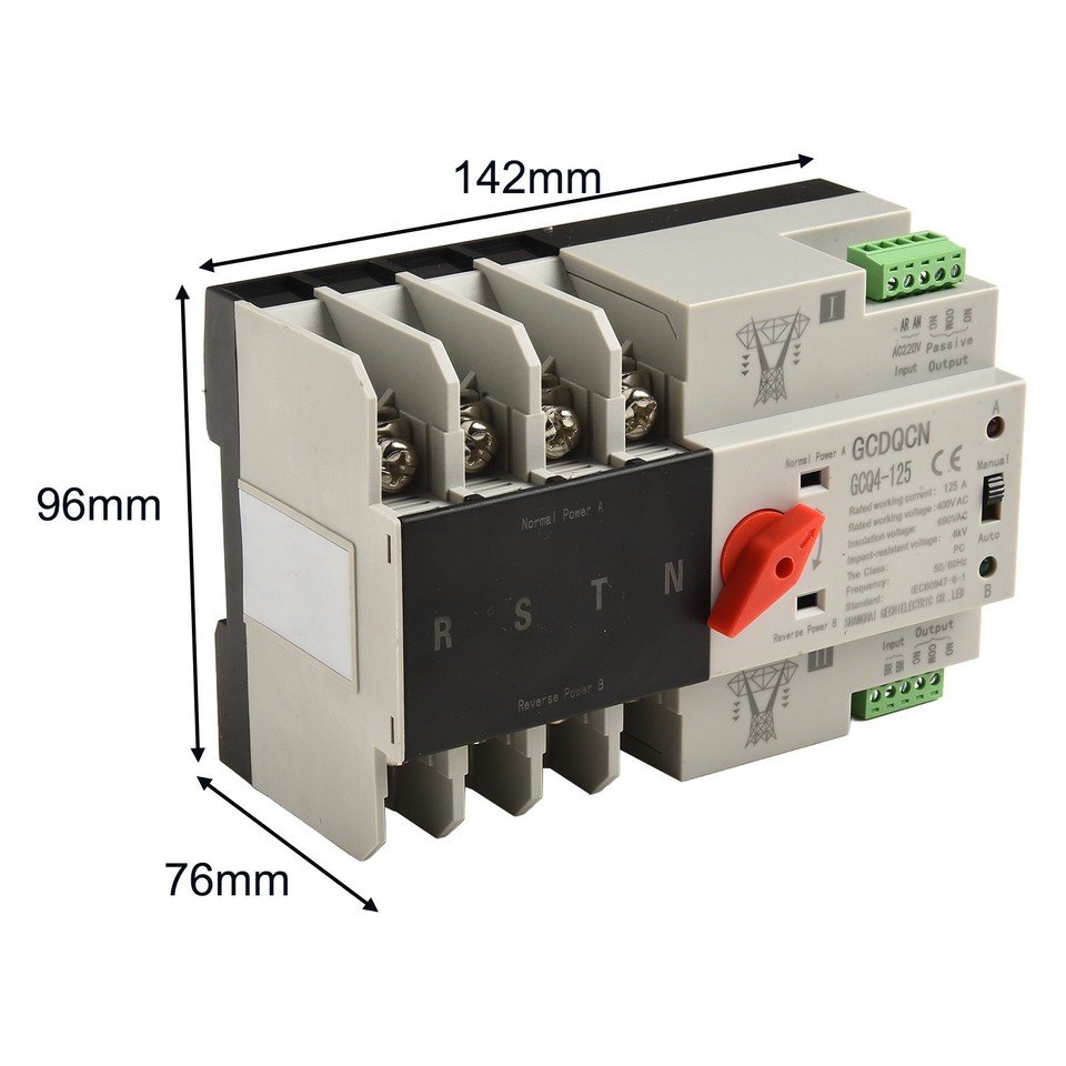 Robust 4P Automatic Transfer Switch 125A for Efficient Power Management | eBay Australia