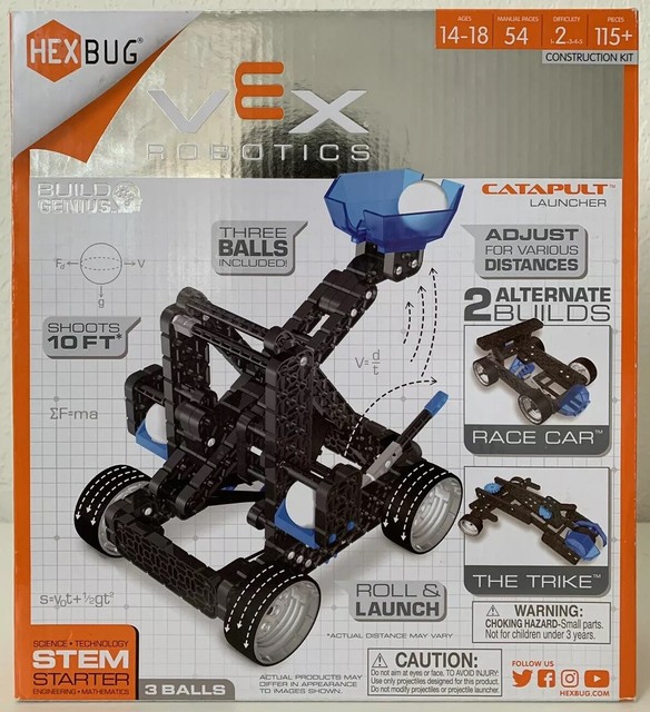 VEX ROBOTICS CATAPULT LAUNCHER By HEXBUG 115+ piece construction kit ...