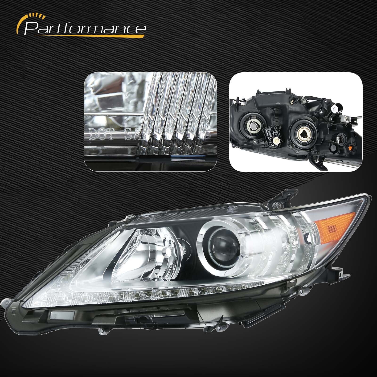 Driver Side Halogen Projector Headlight For 2013-2015 Lexus ES350 ...