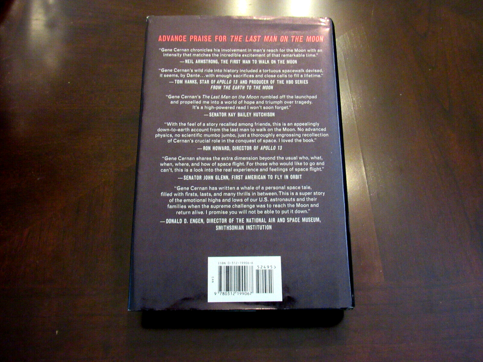GENE CERNAN DON DAVIS APOLLO 17 SIGNED AUTO 1ST ED LAST MAN ON MOON ...