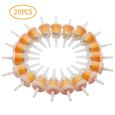 20Pcs Motor Inline Gas Oil Fuel Filter Small Engine For 1/4'' 5/16 ...