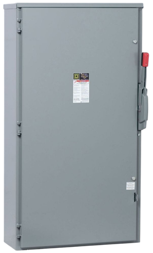 Square D H365R Fusible Disconnect 400A 600V 3P 250HP NEMA 3R Heavy Duty ...