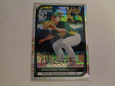 2008 Bowman Chrome Xfractor Wes Bankston Card #BDP8 Serial #44/199 | eBay