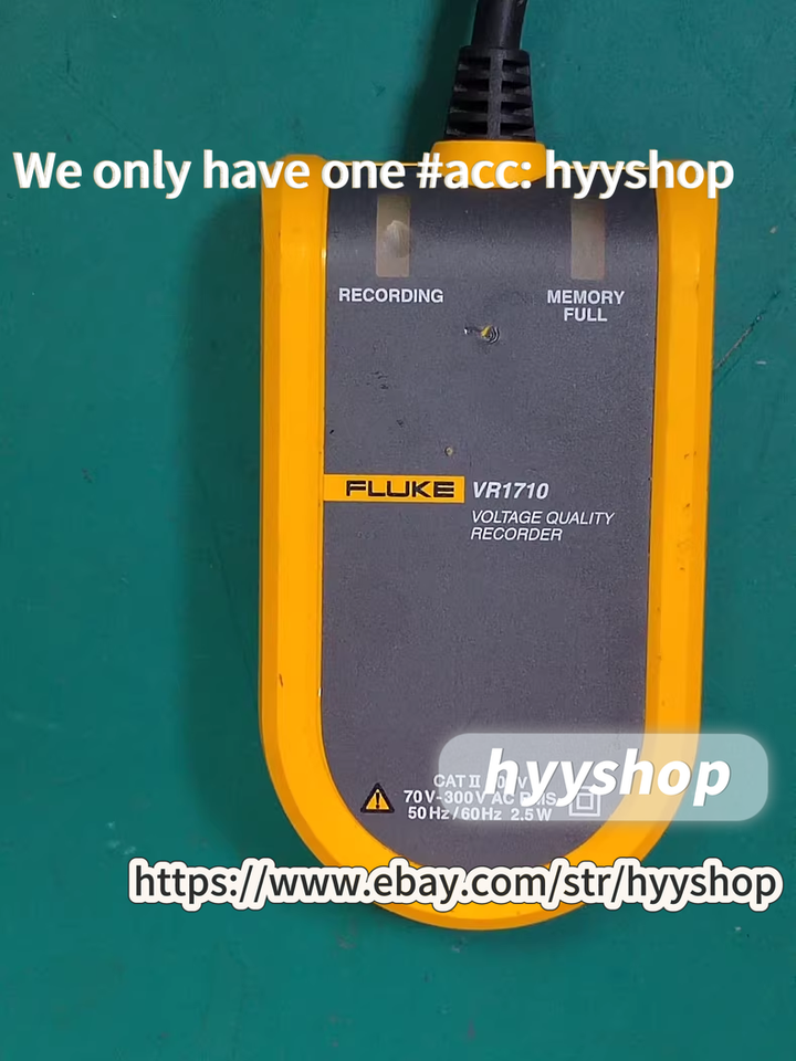 Fluke FLUKE VR1710 Portable Single Phase Power Quality Analyzer/hyy/ | eBay