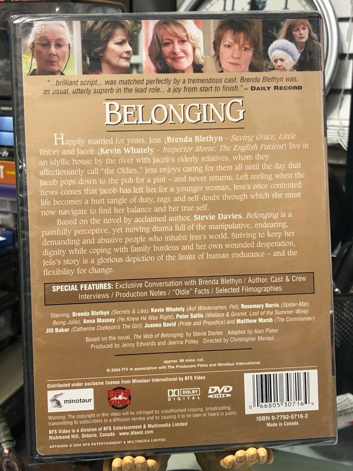 Belonging (DVD) Christopher Menaul, Brenda Blethyn, Kevin Whately ...
