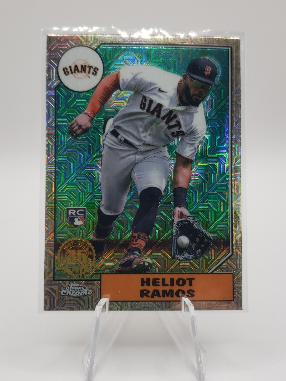 2022 TOPPS UPDATE HELIOT RAMOS RC SILVER PACK SP CHROME #T87C-60 GIANTS ...