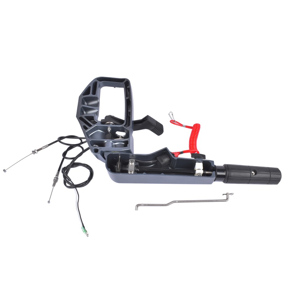 Steering Control Tiller Handle Assembly w/ Safety Rope for Yamaha 2 ...