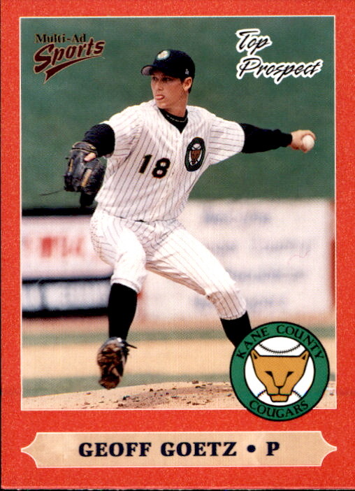 1999 Midwest League Prospects Multi-Ad #12 Geoff Goetz Pompton Plains ...
