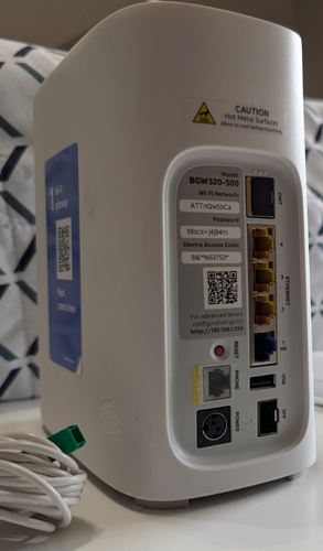 AT&T BGW320-500 WiFi Modem Router Broadband Gateway w/Power Adapter | eBay