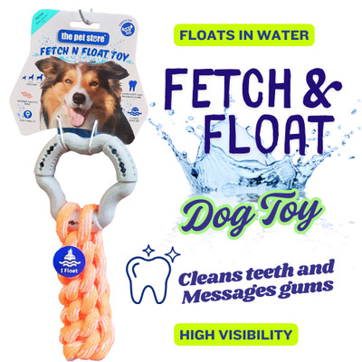 🐾 Fetch N Float Dog Toy – Floating Rope & Ring Strong Tug Fetch ...