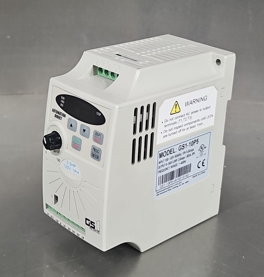 AUTOMATION DIRECT GS1-10P5 AC MICRO DRIVE 0-240V GS1-10P5+W14280296 ...
