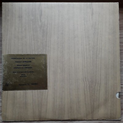 CLEMENT JANEQUIN LP CHANSONS GALANTES ET PITTORESQUES DE LA RENAISSANCE ...