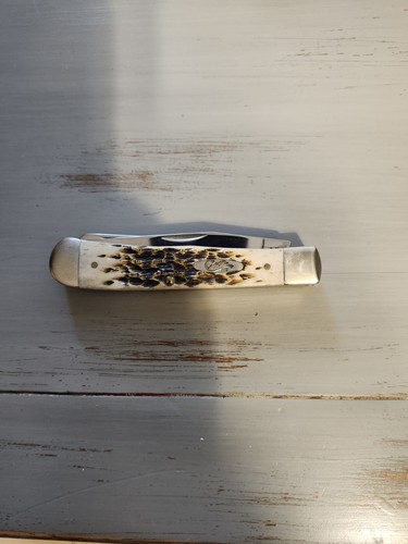 Case xx Knives Trapper Amber Bone Handle Pocket Knife Stainless 00164 ...