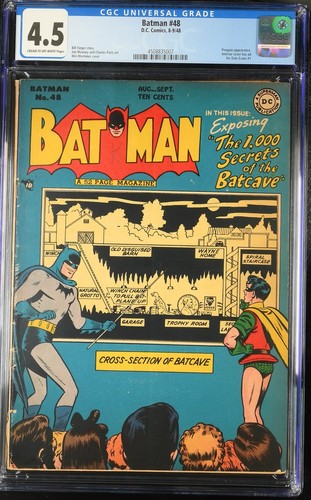 Batman #48 CGC VG+ 4.5 Secrets of the Batcave! Penguin Appearance! DC ...