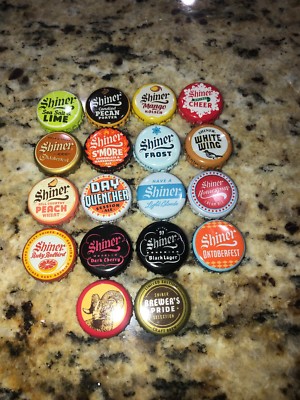 Set Of 18 Different Shiner Beer Bottle Caps. Free Standard Shipping ...