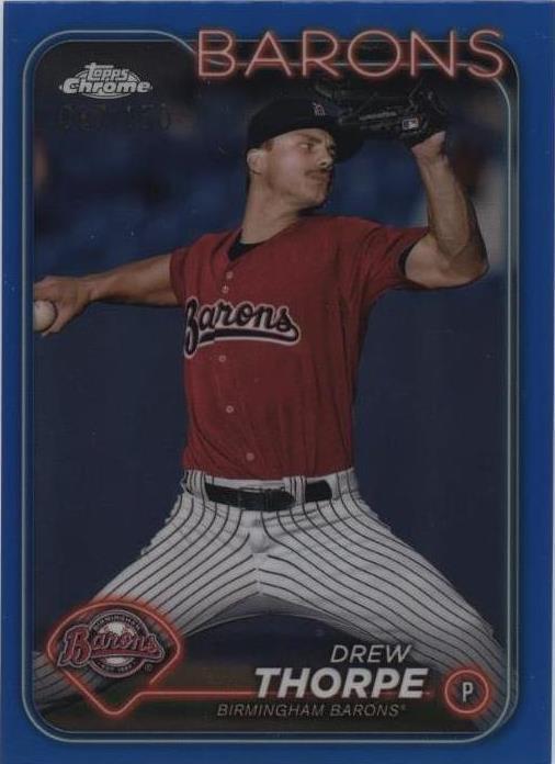 2024 Topps Pro Debut - Chrome Drew Thorpe #PDC-87 Blue Refractor /150 ...