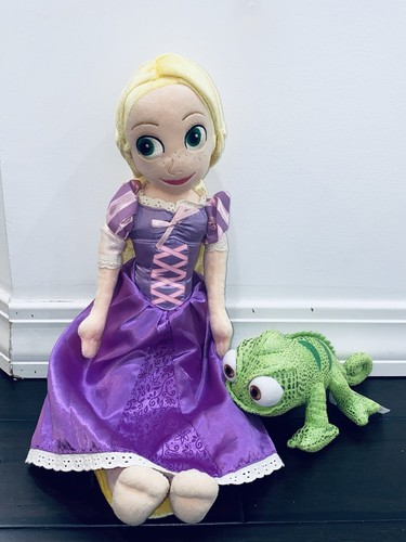 Disney Store Rapunzel Tangled Doll Plush Pascal Chameleon Stuffed ...