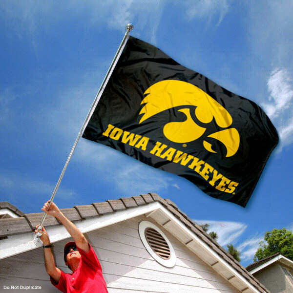 University of Iowa Hawkeyes Flag Black Large 3x5 | eBay