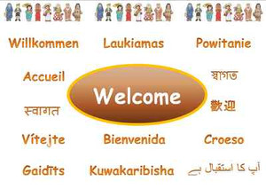 WELCOME- LAMINATED POSTER -MULTICULTURAL-CLASSROOM OR CHILDMINDER ...