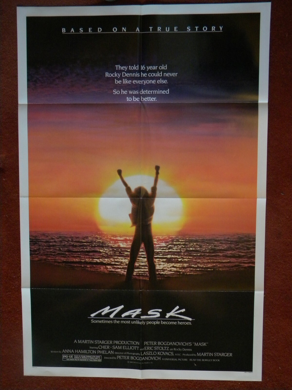 ORIGINAL MOVIE POSTER "MASK" 1984 1 sheet 27 X 41 Folded | eBay