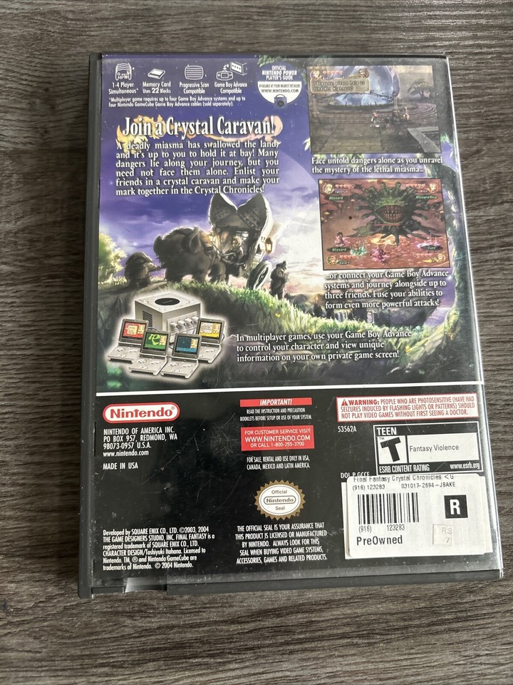 Final Fantasy: Crystal Chronicles (Nintendo GameCube, 2004) 45496961275 ...