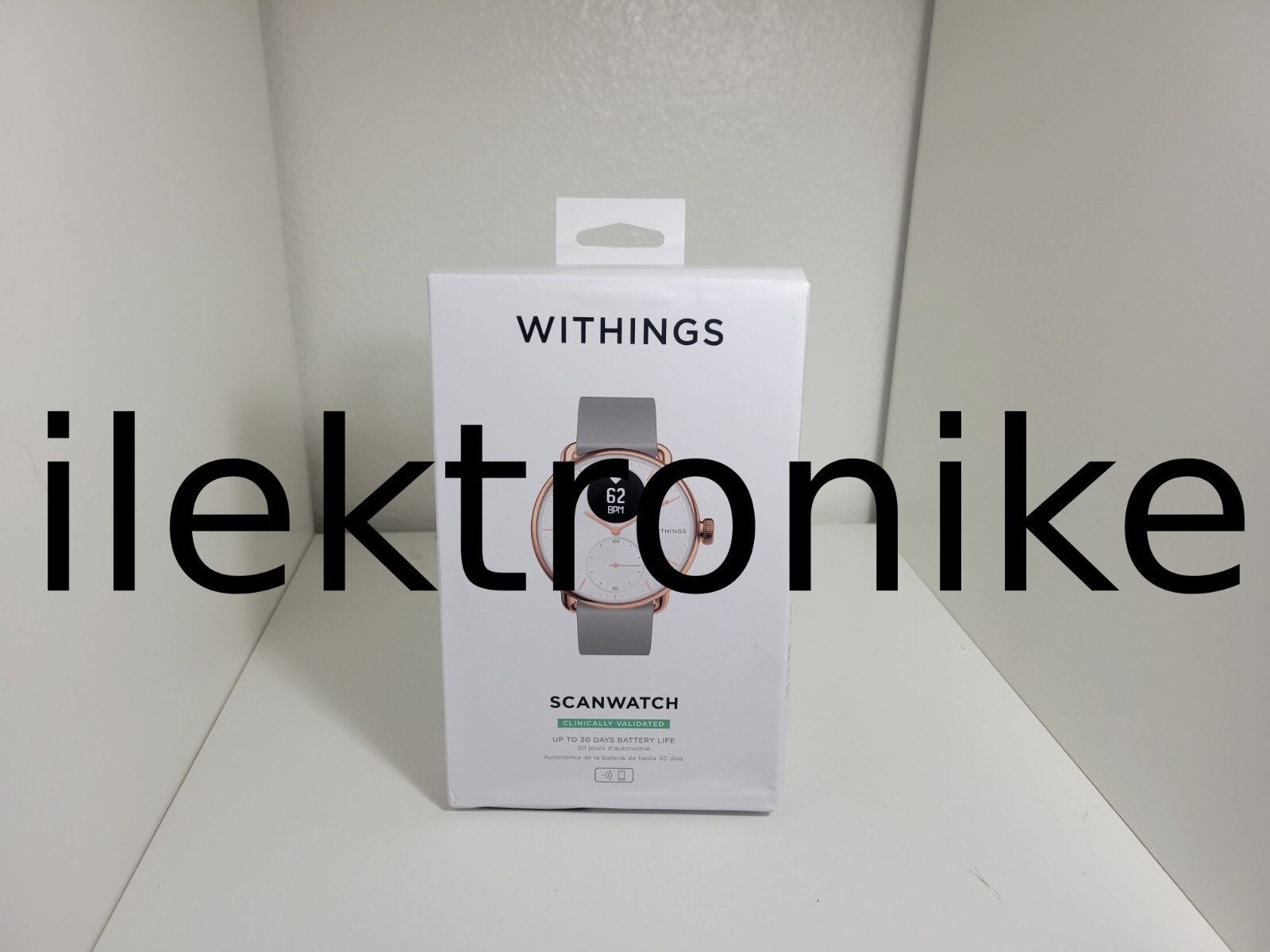 Brand NEW Withings Scanwatch 38mm ECG Monitor 30 Days Battery Rose Gold ...